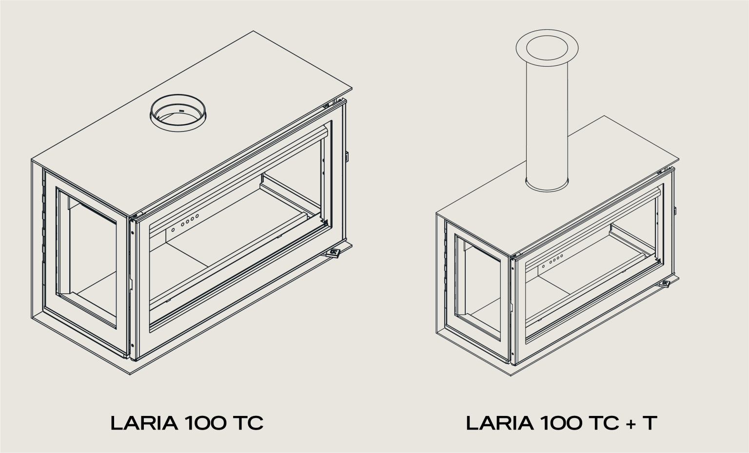 Rocal Laria 100 TC | Antakmenė Rocal krosnelės